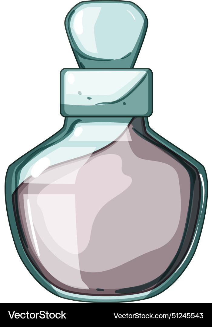 Love potion bottle cartoon Royalty Free Vector Image