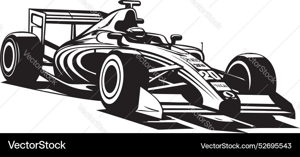 Nitro nebula f1 emblem design rapid racer formula Vector Image