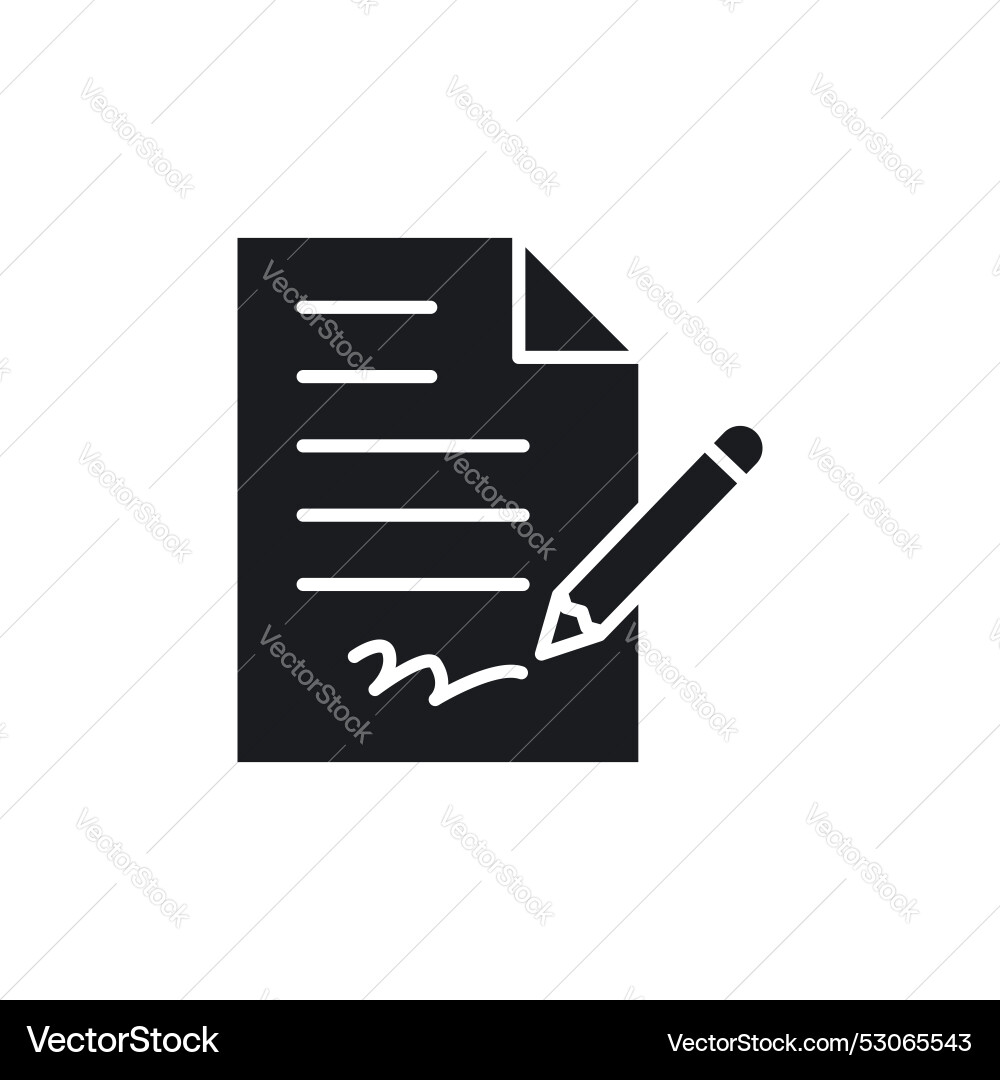 Signature file icon Royalty Free Vector Image - VectorStock