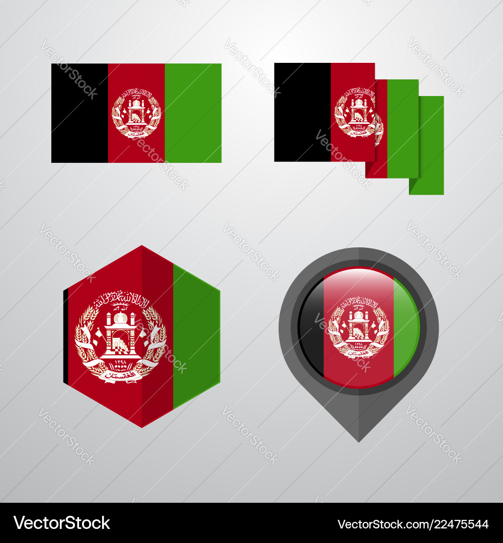 Afghanistan Flag Afg Vector Images (54)