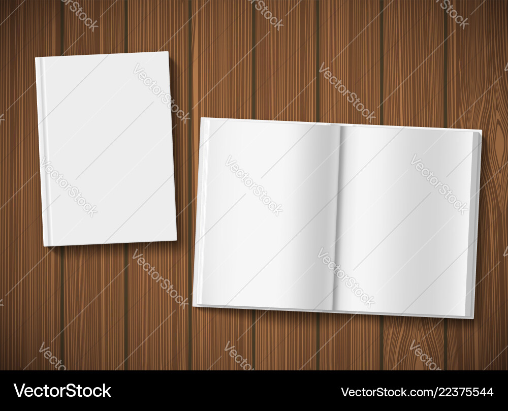 Open book and cover Royalty Free Vector Image - VectorStock
