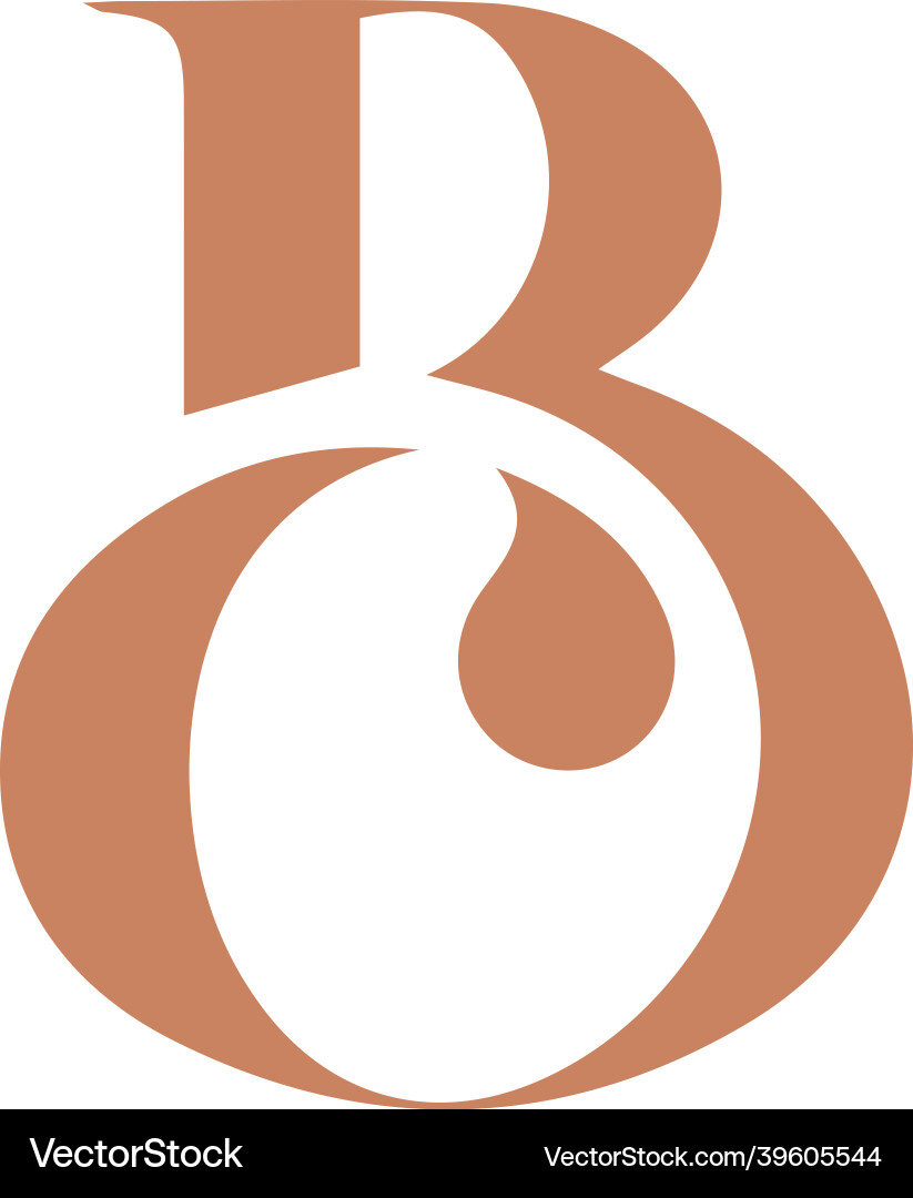 Professional and modern letter b logo icon Vector Image