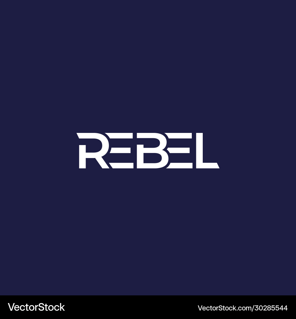 Rebel logo design Royalty Free Vector Image - VectorStock