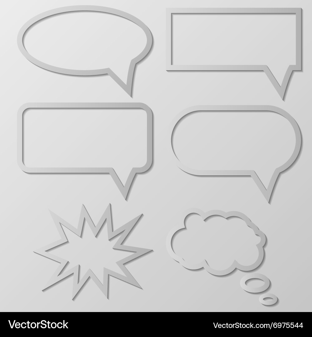 Speech balloon Royalty Free Vector Image - VectorStock