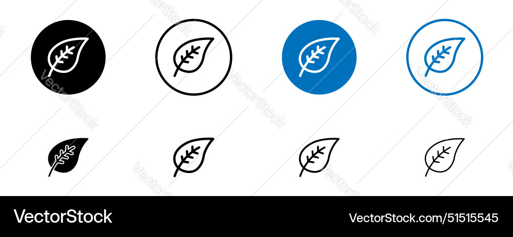 Blatt Icon Lizenzfreies Vektorbild - VectorStock