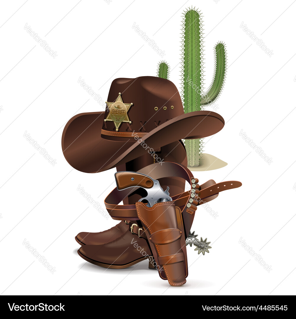Cowboy concept Royalty Free Vector Image - VectorStock