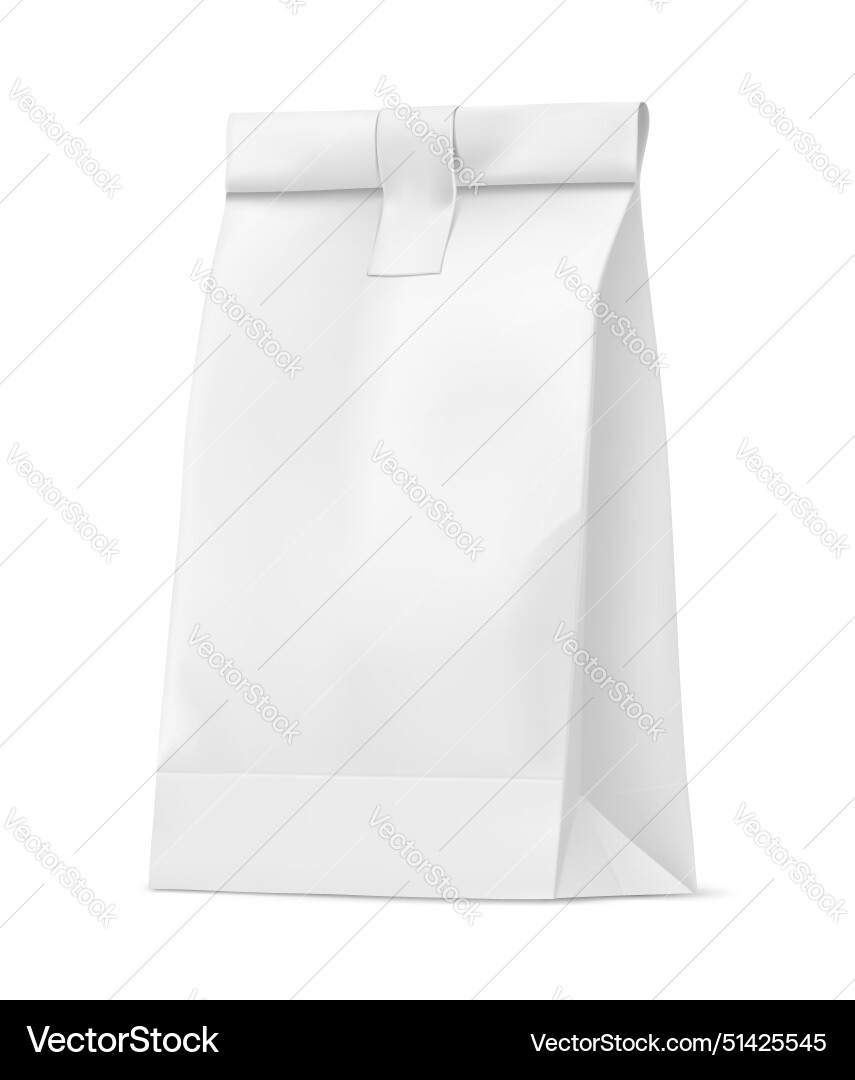Paper bag for fast-food Royalty Free Vector Image