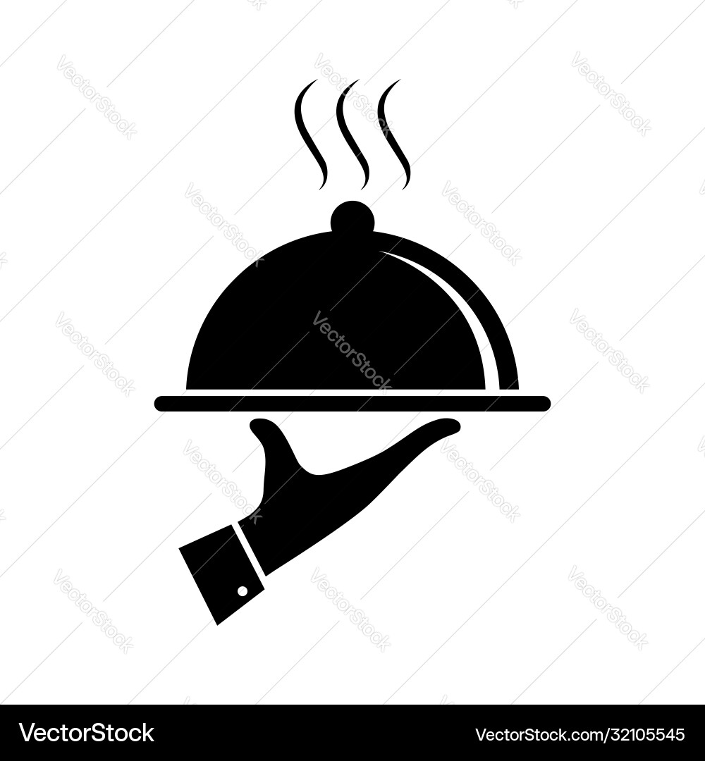 Serving icon Royalty Free Vector Image - VectorStock