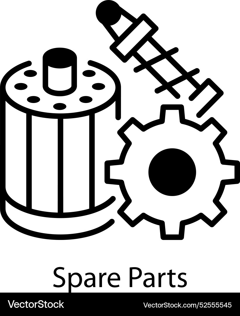 Spare parts Royalty Free Vector Image - VectorStock