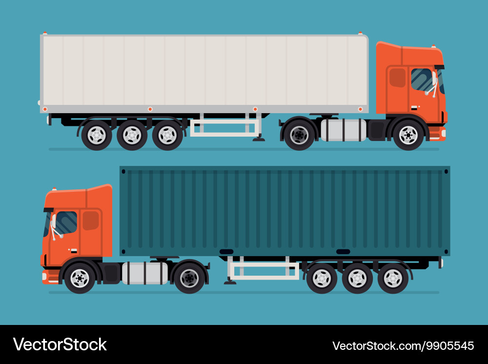 Trailer truck icon Royalty Free Vector Image - VectorStock