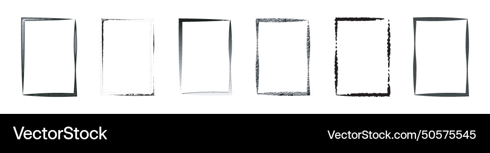 Vintage grunge texture border torn and crumpled Vector Image