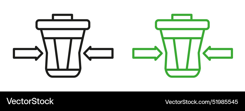 Waste reduction graphic promoting sustainable Vector Image