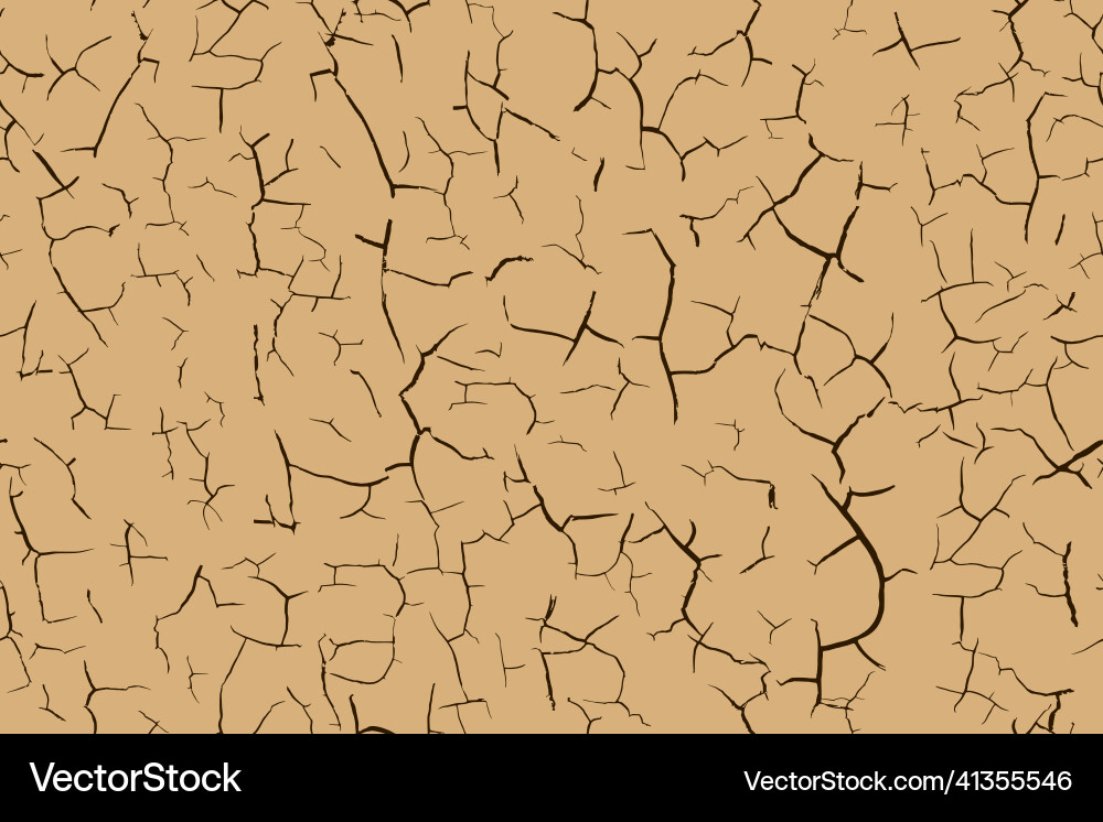 Cracked dry soil beige and brown seamless texture Vector Image