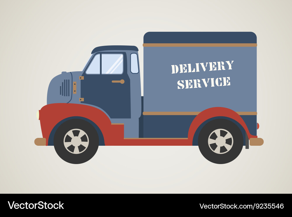 Delivery truck Royalty Free Vector Image - VectorStock
