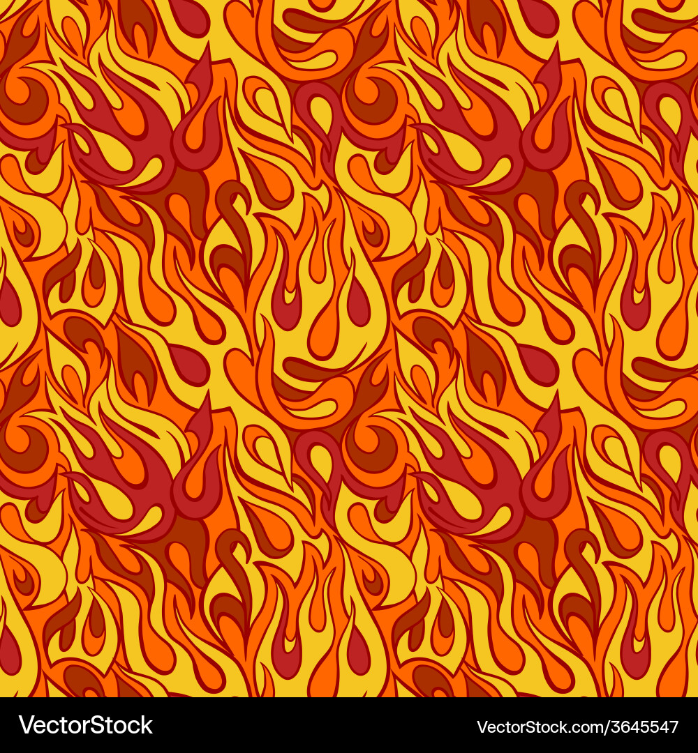 Flame Pattern - Red and Orange Royalty Free Vector Image