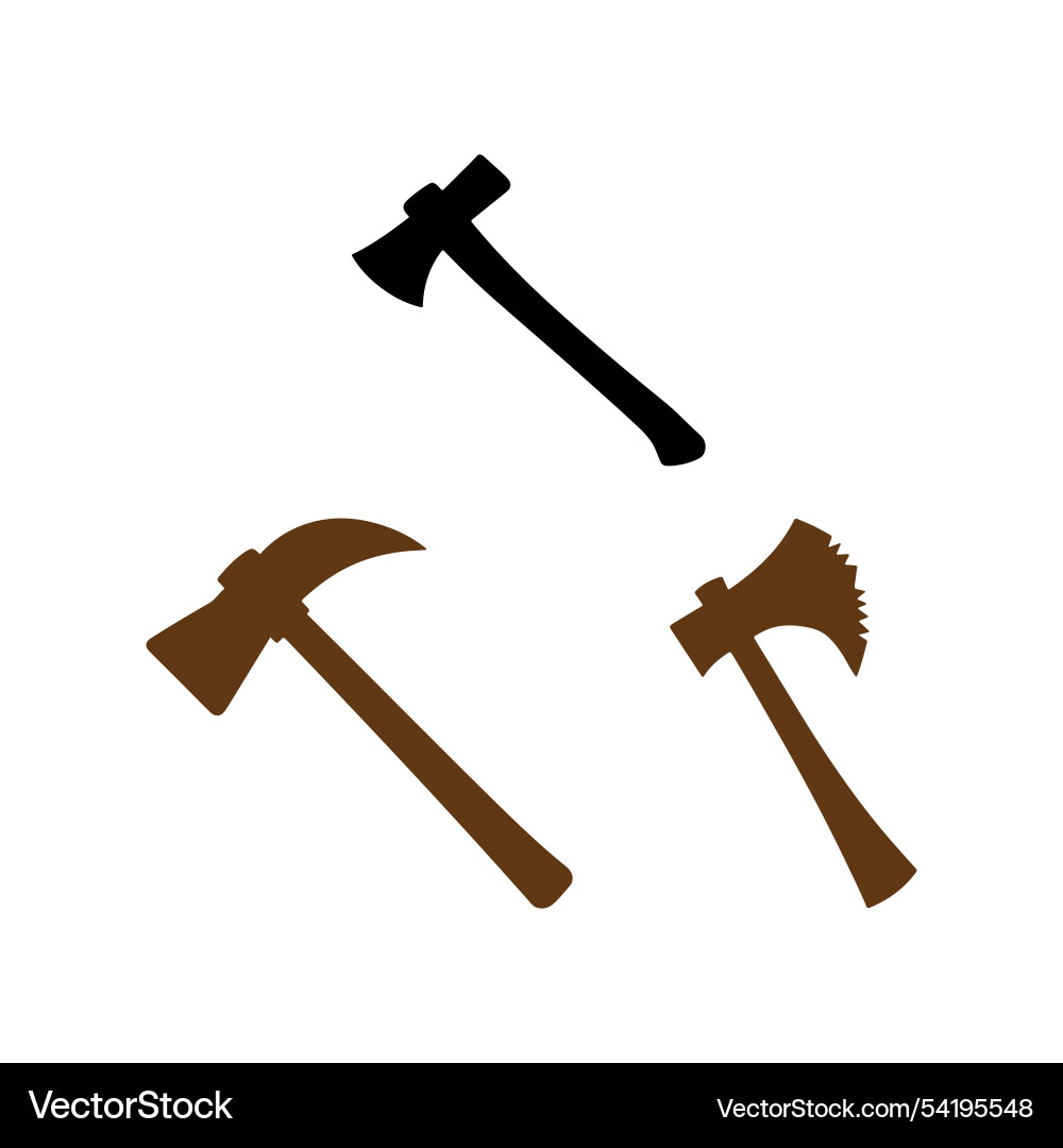 Eine einfache ax silhouette kunst Lizenzfreies Vektorbild