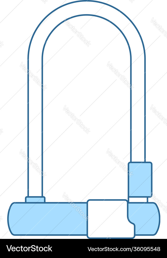 Bike lock icon Royalty Free Vector Image - VectorStock
