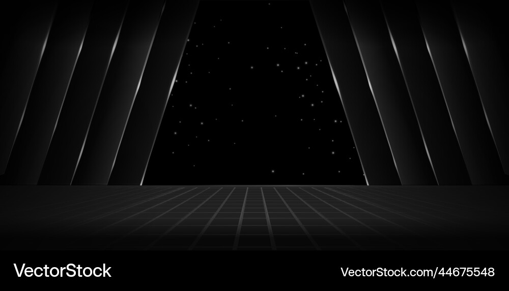 Curtains silver stage Royalty Free Vector Image