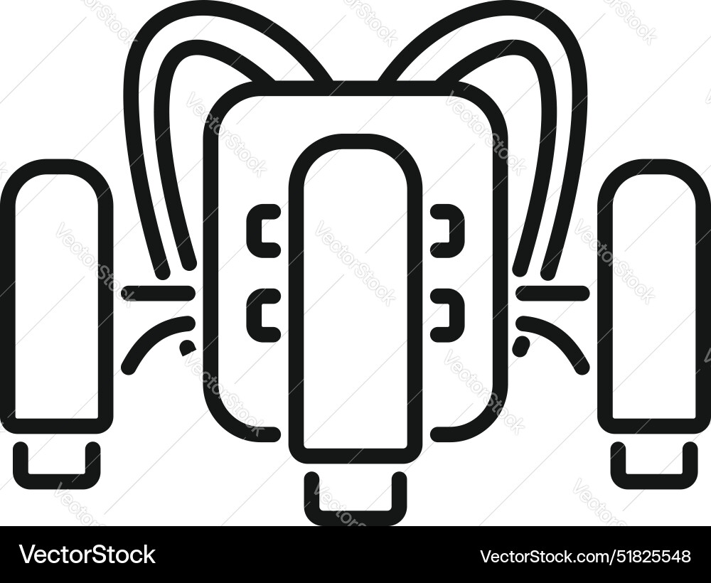 Drone delivering package using navigation system Vector Image