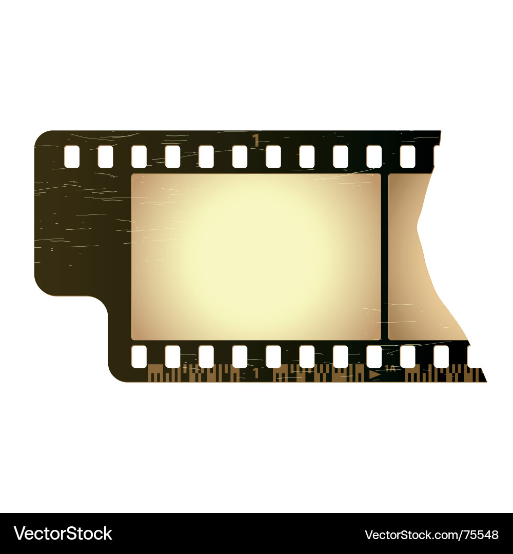 Grunge film frame Royalty Free Vector Image - VectorStock