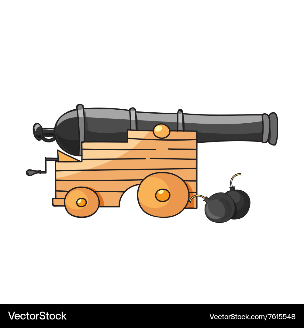 Riesige Kanone Lizenzfreies Vektorbild - VectorStock