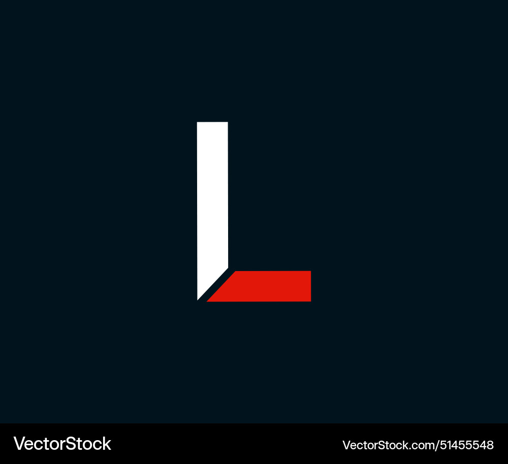 L letter logo and alphabet design Royalty Free Vector Image