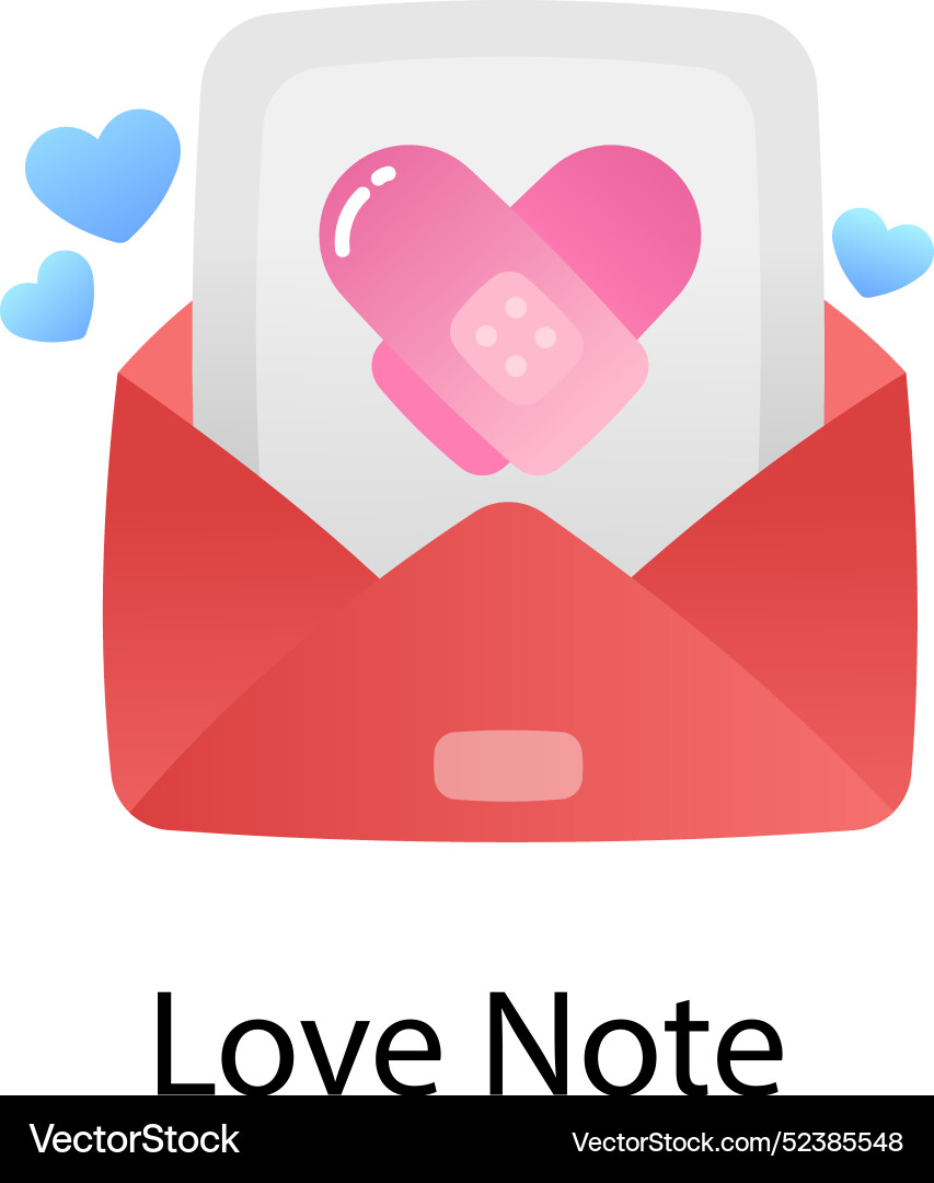 Love note Royalty Free Vector Image - VectorStock