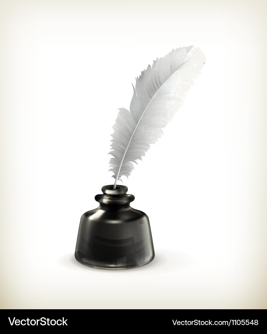 Nib and ink Royalty Free Vector Image - VectorStock