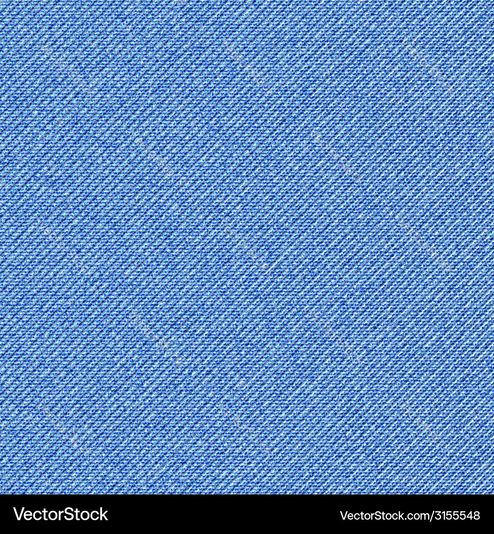 Seamless texture of blue denim diagonal hem Vector Image