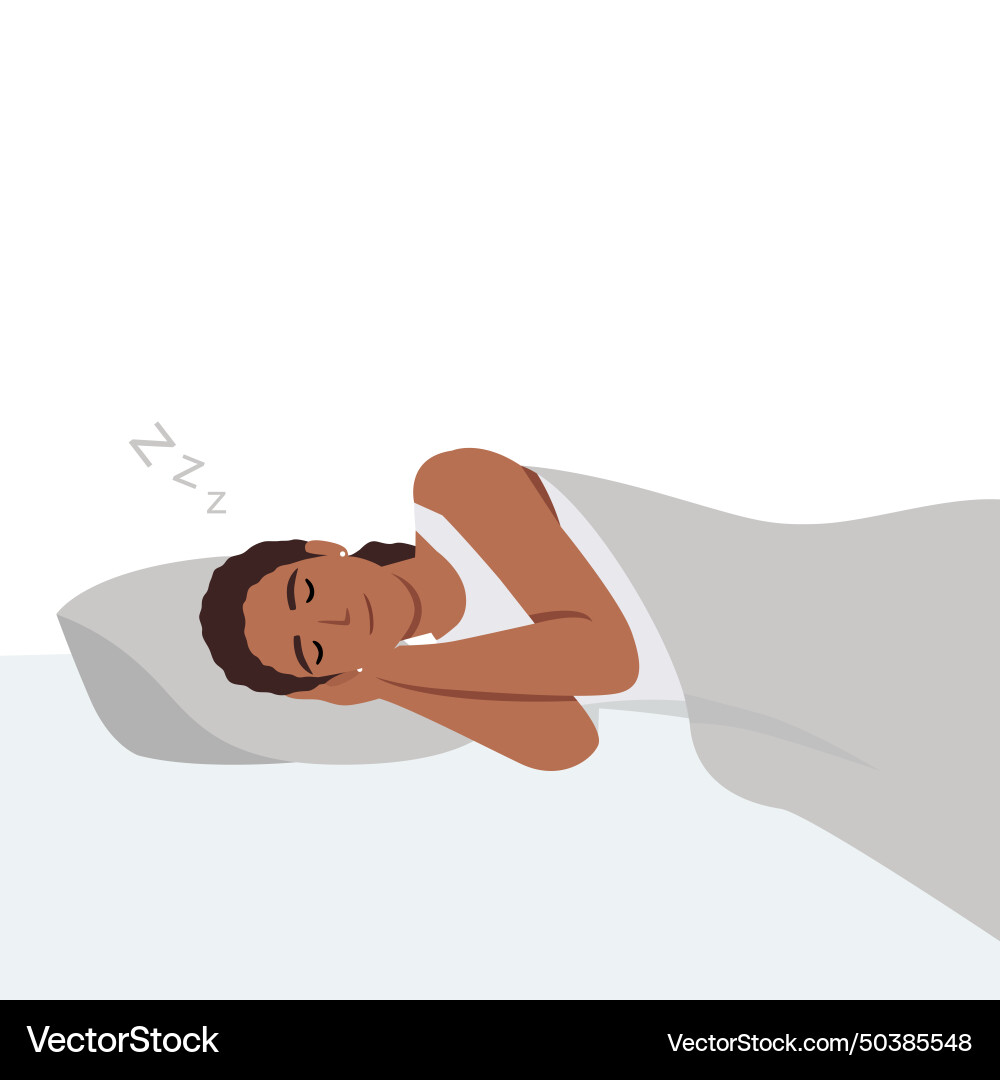 Sleep rest dream concept young serene tired Vector Image