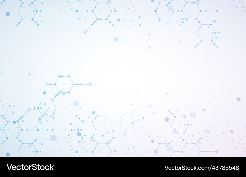 Template for science and technology presentation Vector Image