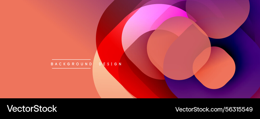 Abstract colorful layers create dynamic visual Vector Image