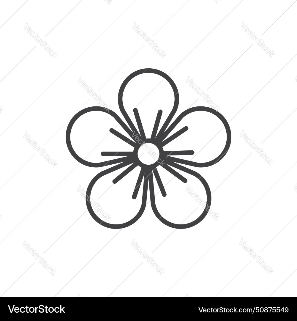 Flax flower icon set flaxseed seed linseed symbol Vector Image