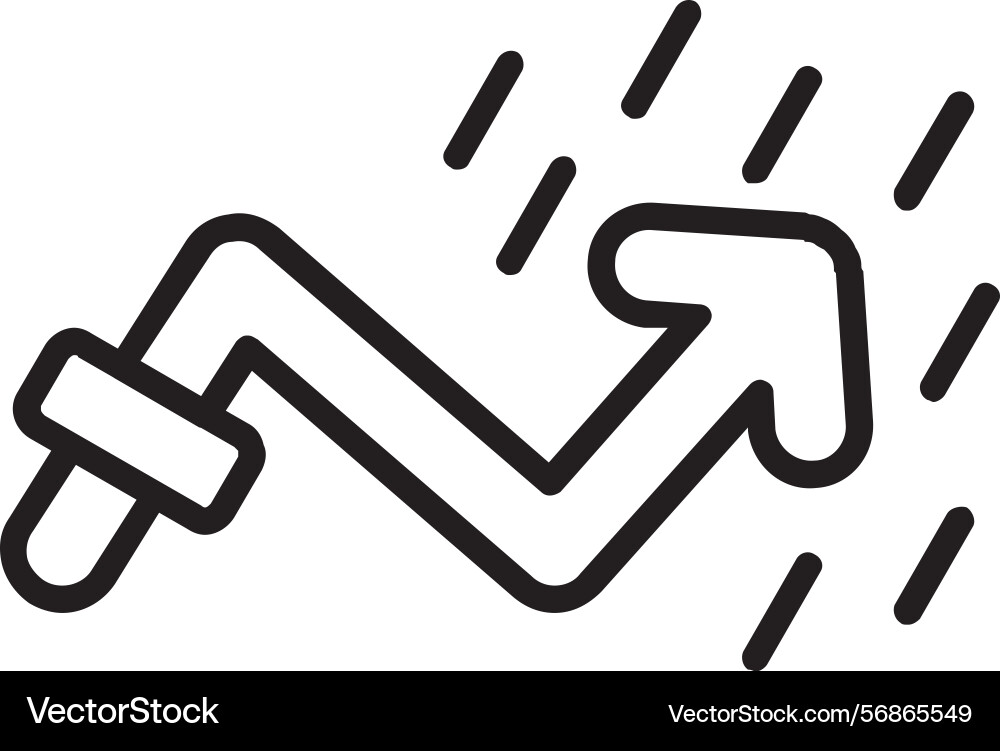 Trend icon Royalty Free Vector Image - VectorStock