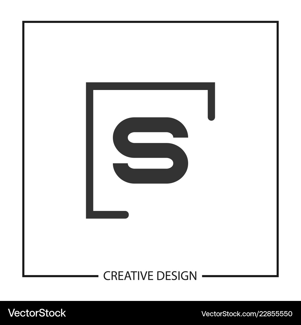 Elegant Initial S Logo Template Royalty Free Vector Image