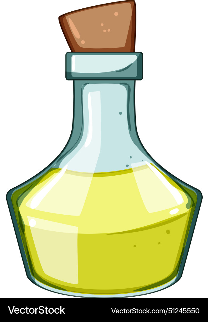 Game potion bottle cartoon Royalty Free Vector Image