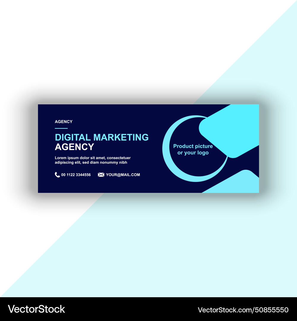 Marketing banner template Royalty Free Vector Image