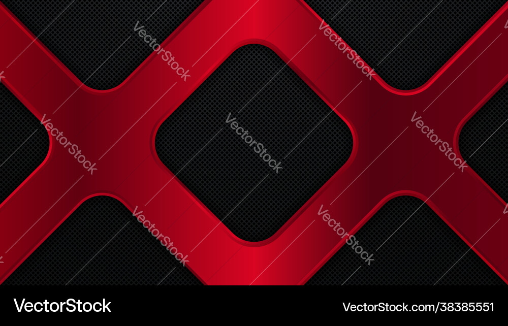 Red and black metal background Royalty Free Vector Image