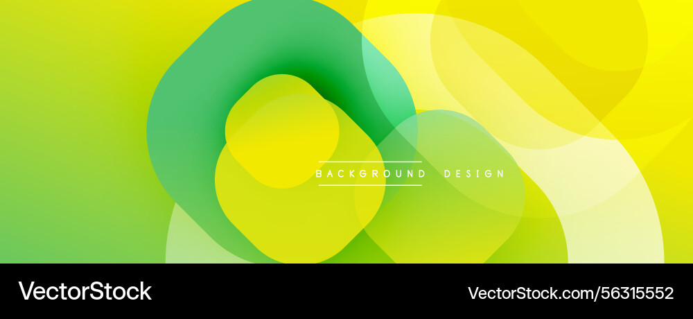 Abstract vibrant background overlapping circles Vector Image