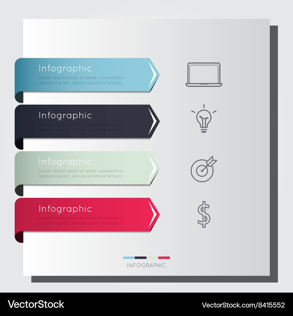 Business Project Infographic Template Royalty Free Vector