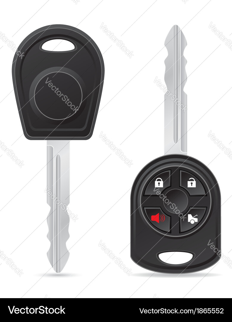 Car key 03 Royalty Free Vector Image - VectorStock