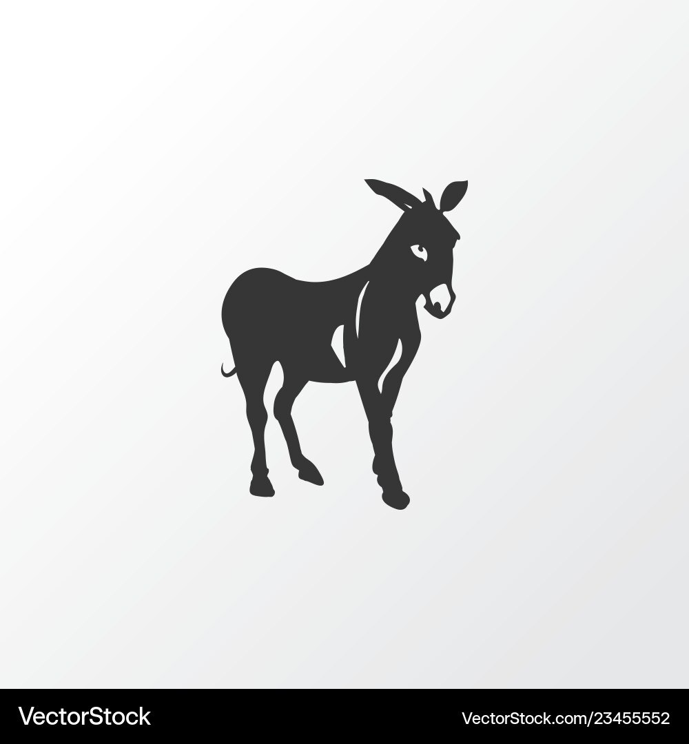 Donkey icon symbol premium quality isolated mule Vector Image