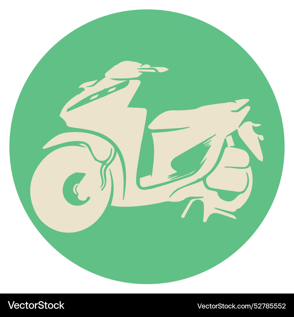 Motorbike icon symbol Royalty Free Vector Image