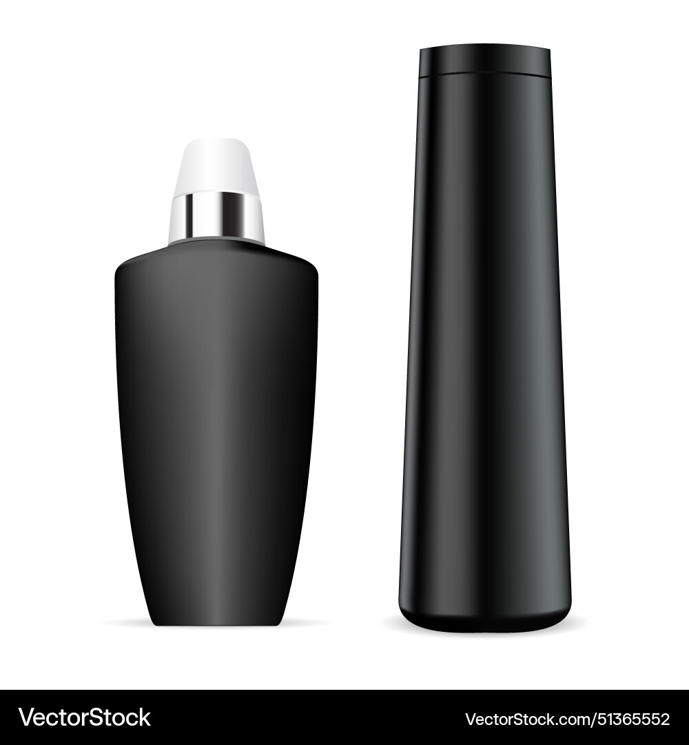 Plastic shampoo bottle design beauty and hygiene Vector Image