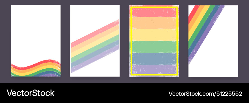 Pride flag month rainbow and parade Royalty Free Vector
