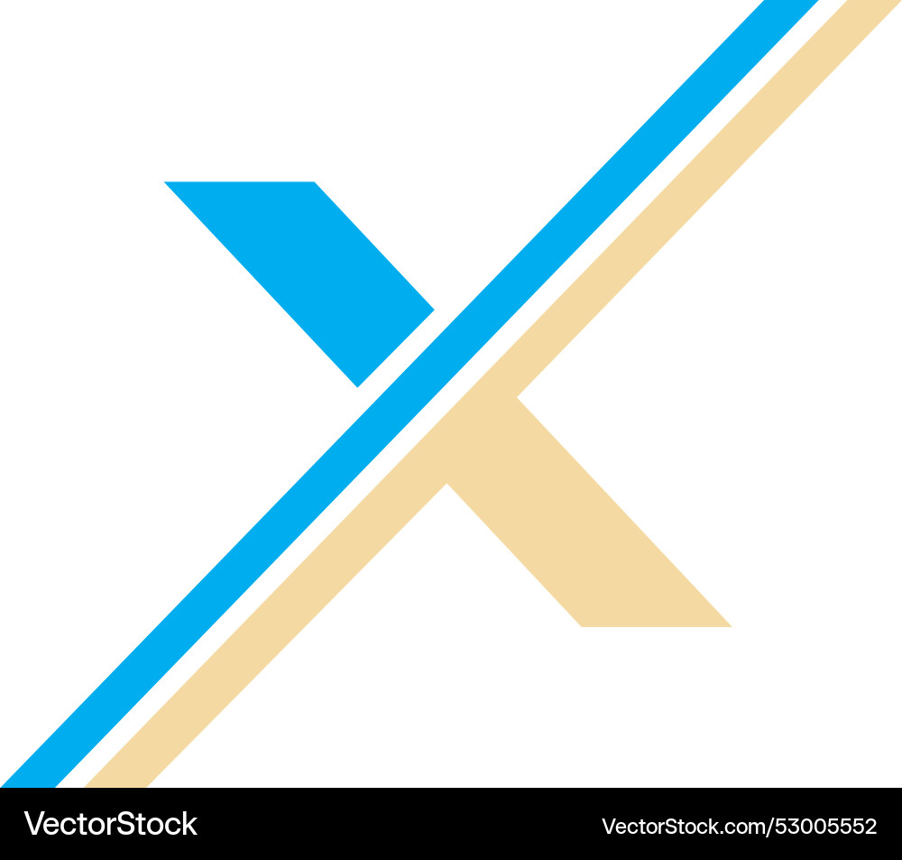X logo design Royalty Free Vector Image - VectorStock