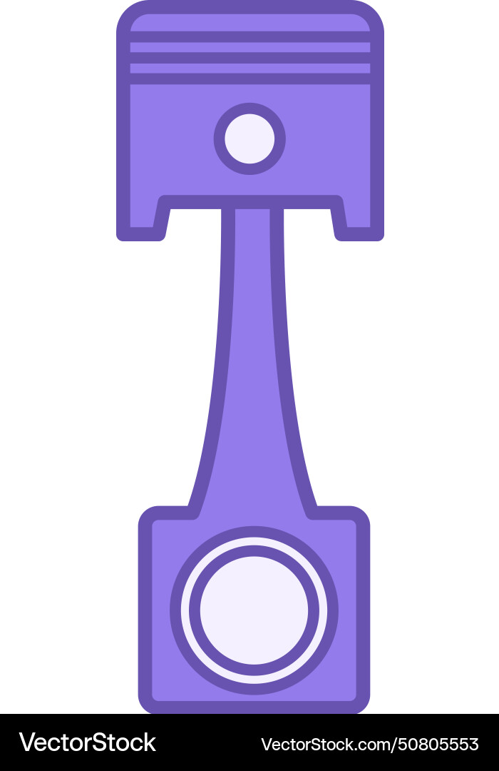 Colored piston icon car engine Royalty Free Vector Image