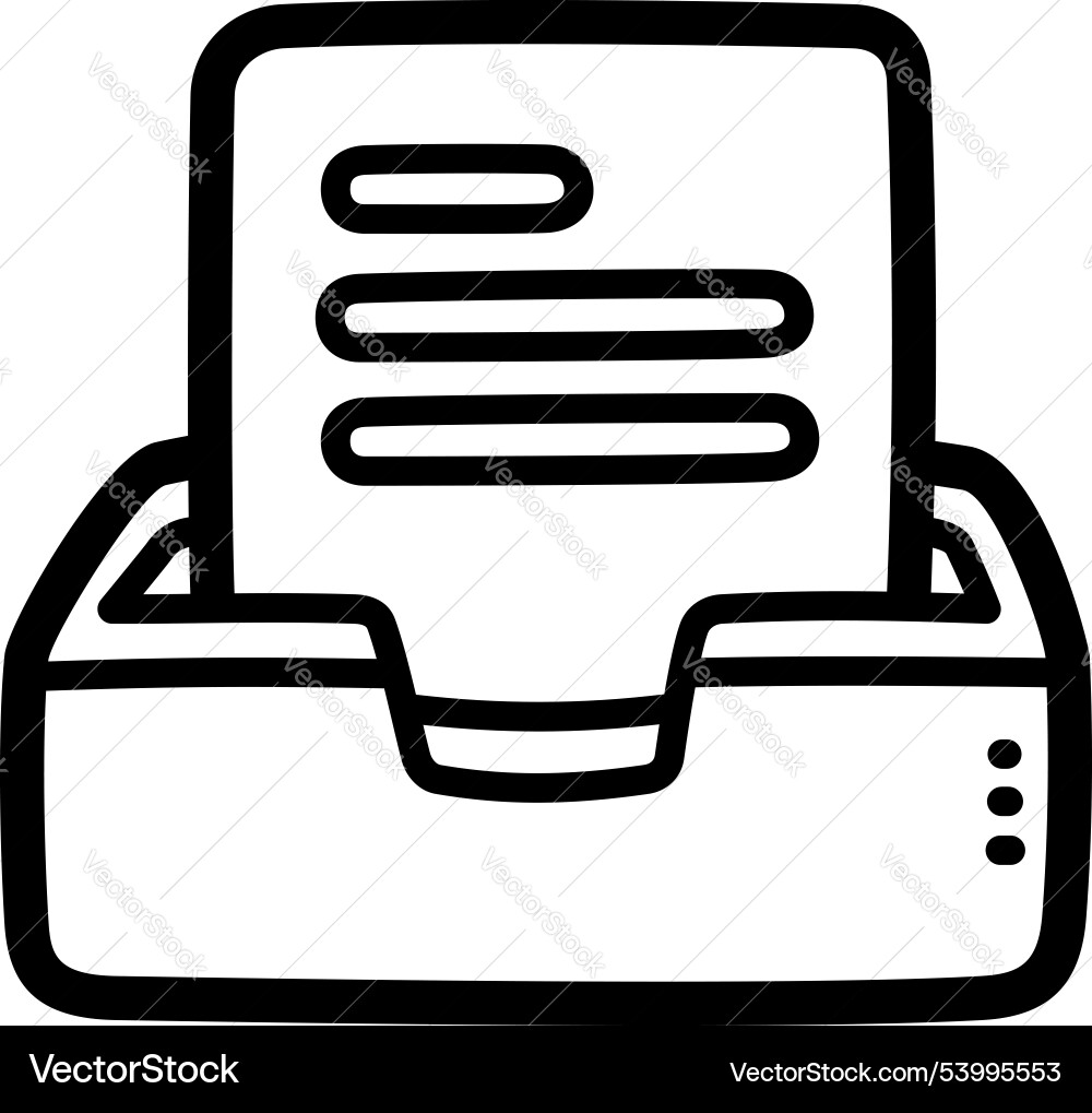 Inbox - emails icons Royalty Free Vector Image