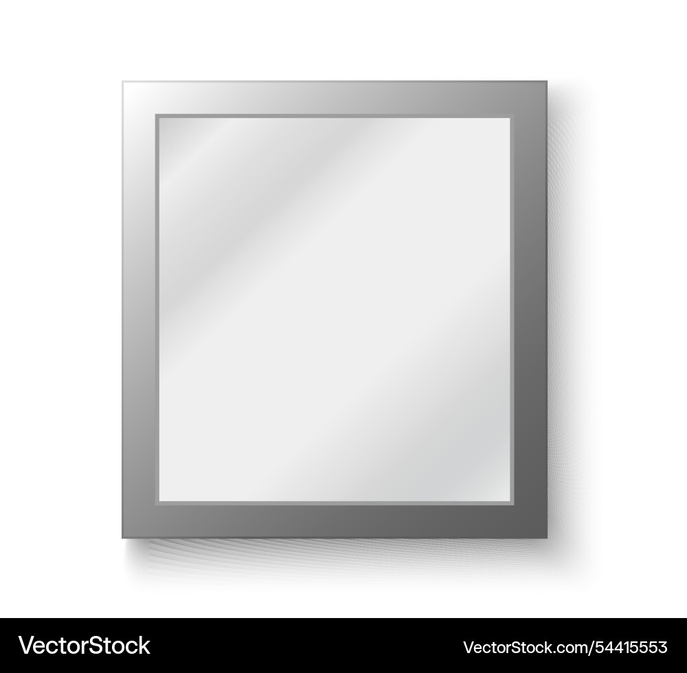 Realistic mirror set mirrors Royalty Free Vector Image