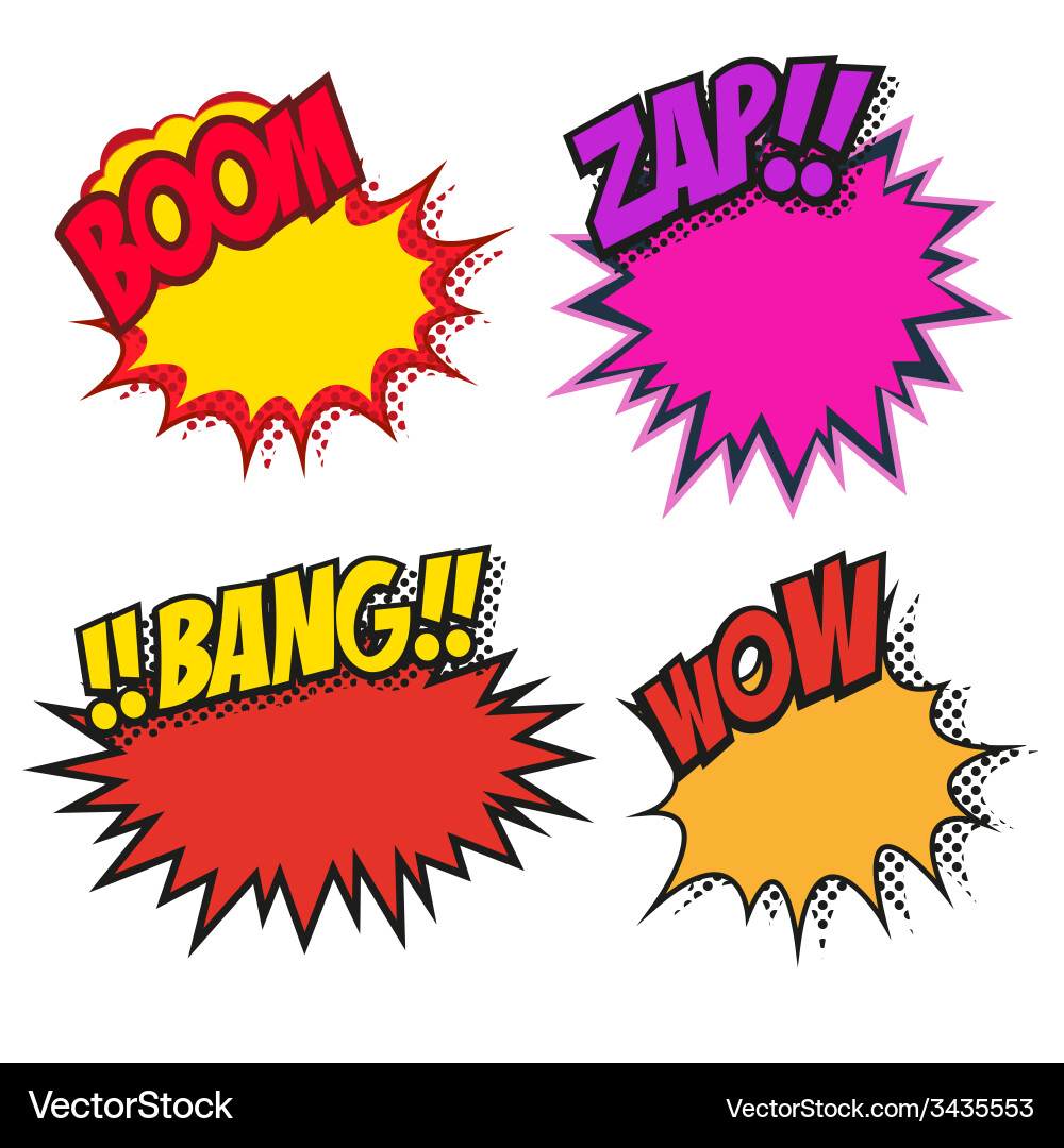 Speech Bubbles Set Royalty Free Vector Image - VectorStock